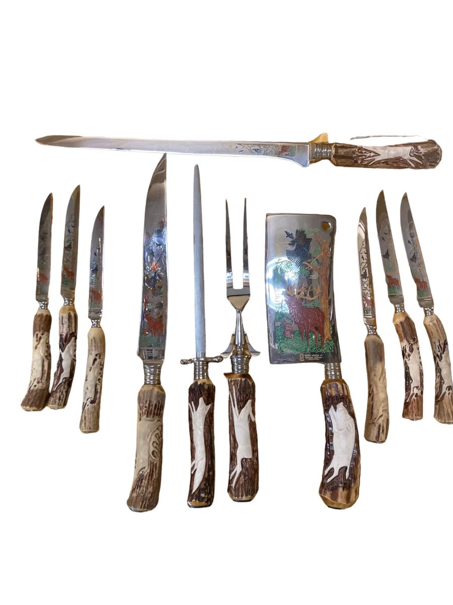 German Carving Set in Fitted Box – Kofski Antiques